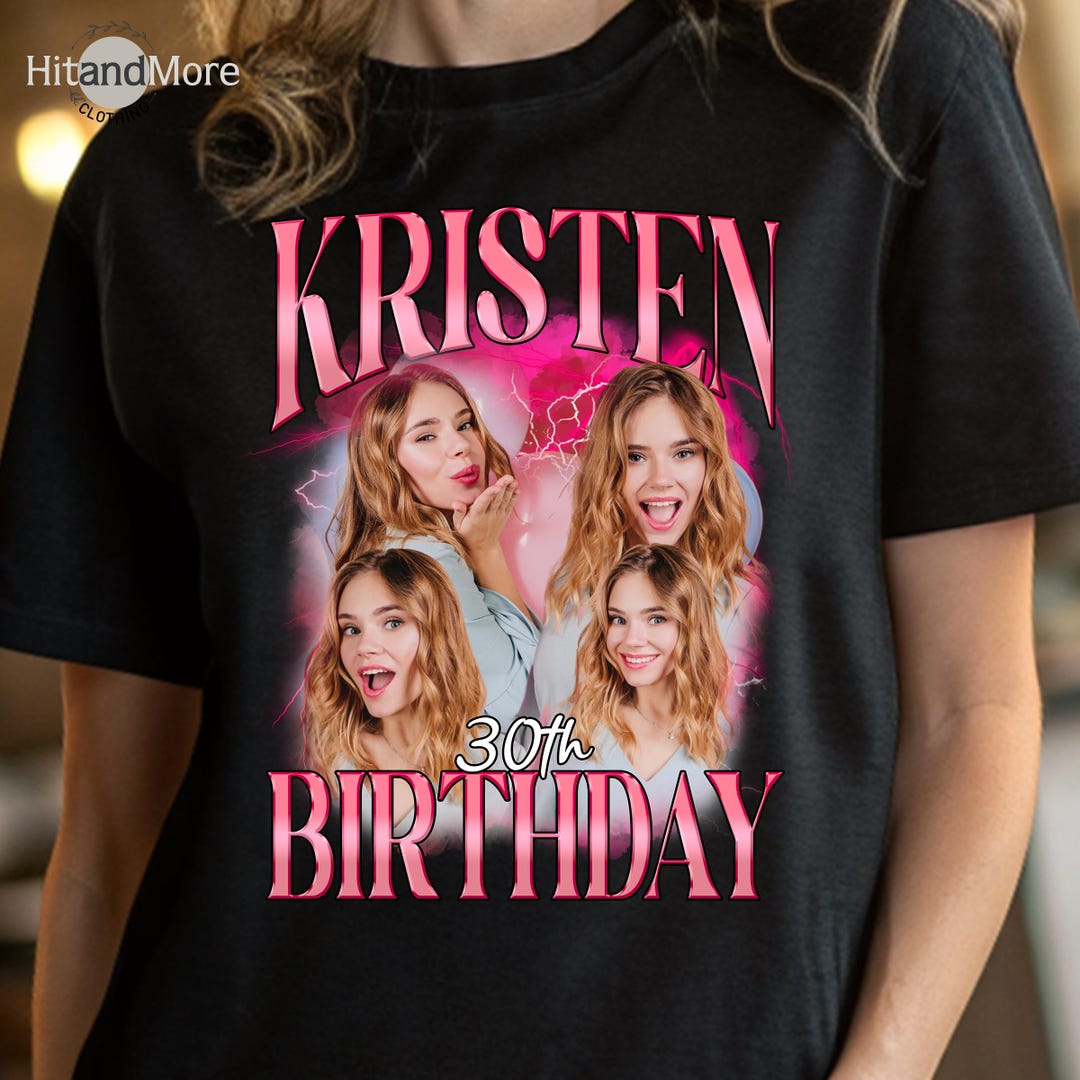 Custom Bootleg Birthday Photo Shirt, Bootleg Rap Tee, 30th Bootleg Tee ...