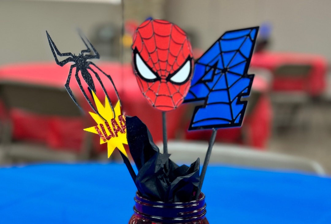 Custom Superhero Table Decorations (pack of 6) - Etsy