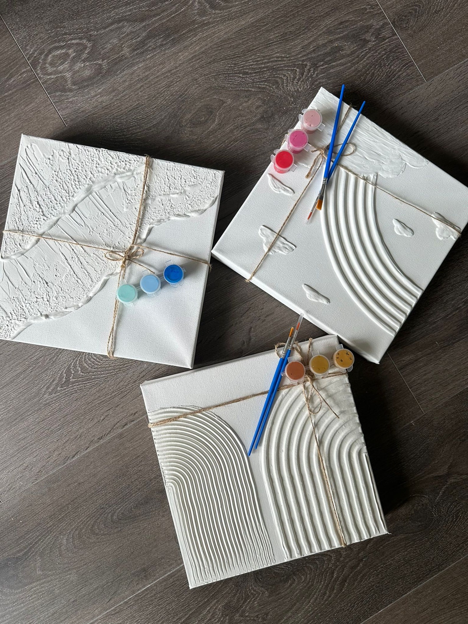 DIY Paint It Yourself Textured Art Kits for Kids Playtime, Gatherings ...