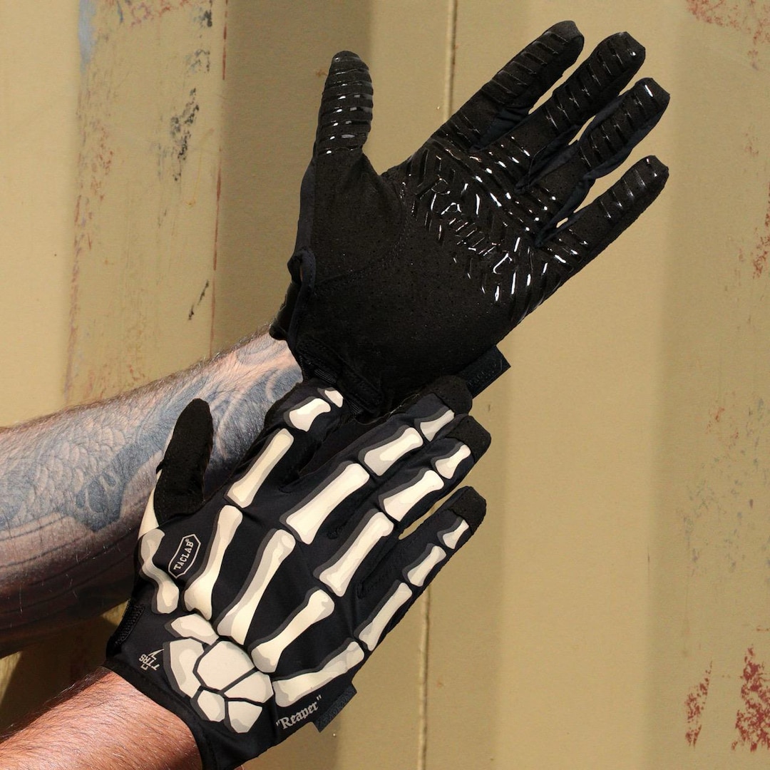 Reaper Black Skeleton Gloves - Thin and Lightweight for Airsoft ...