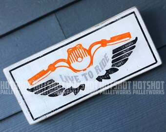 Live to Ride Sign - Etsy