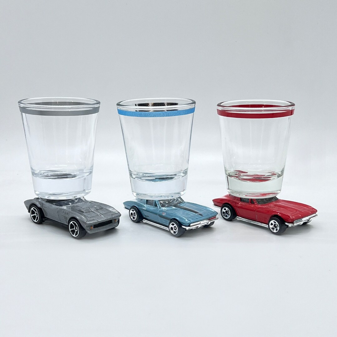 The ORIGINAL Hot Shot Shot Glass, Chevy Corvette Stingrays & Roadster ...