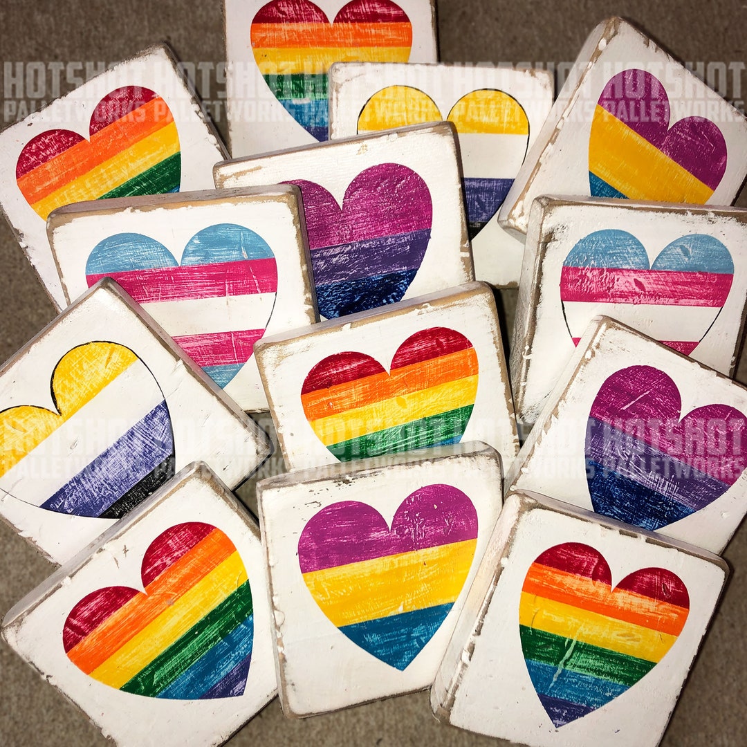 Gay Pride, LGBTQ, Mini Sign, Vintage-looking Upcycled Wood Sign, Hand ...