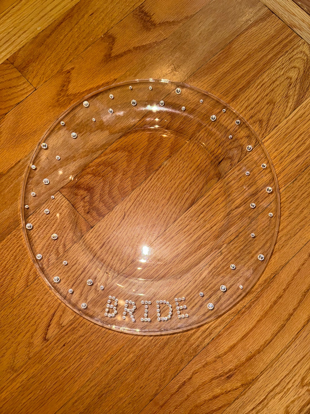 Custom Handmade Sparkle Glass Plates for Birthdays, Bridal ...