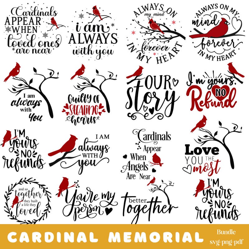 Cardinal Svg - Etsy