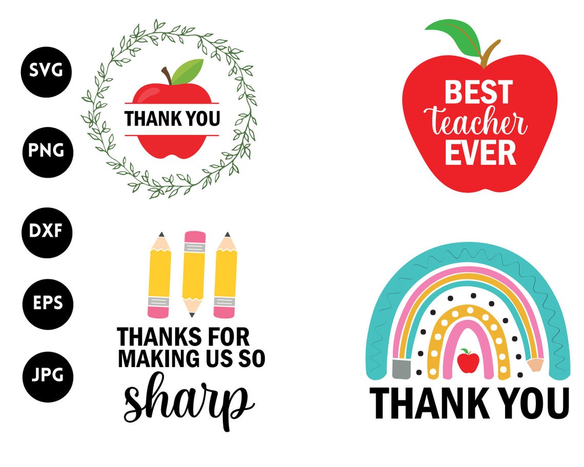 Teacher Svg Bundle, Teacher Gift Svg, Teacher Quote Svg, Teacher Life ...