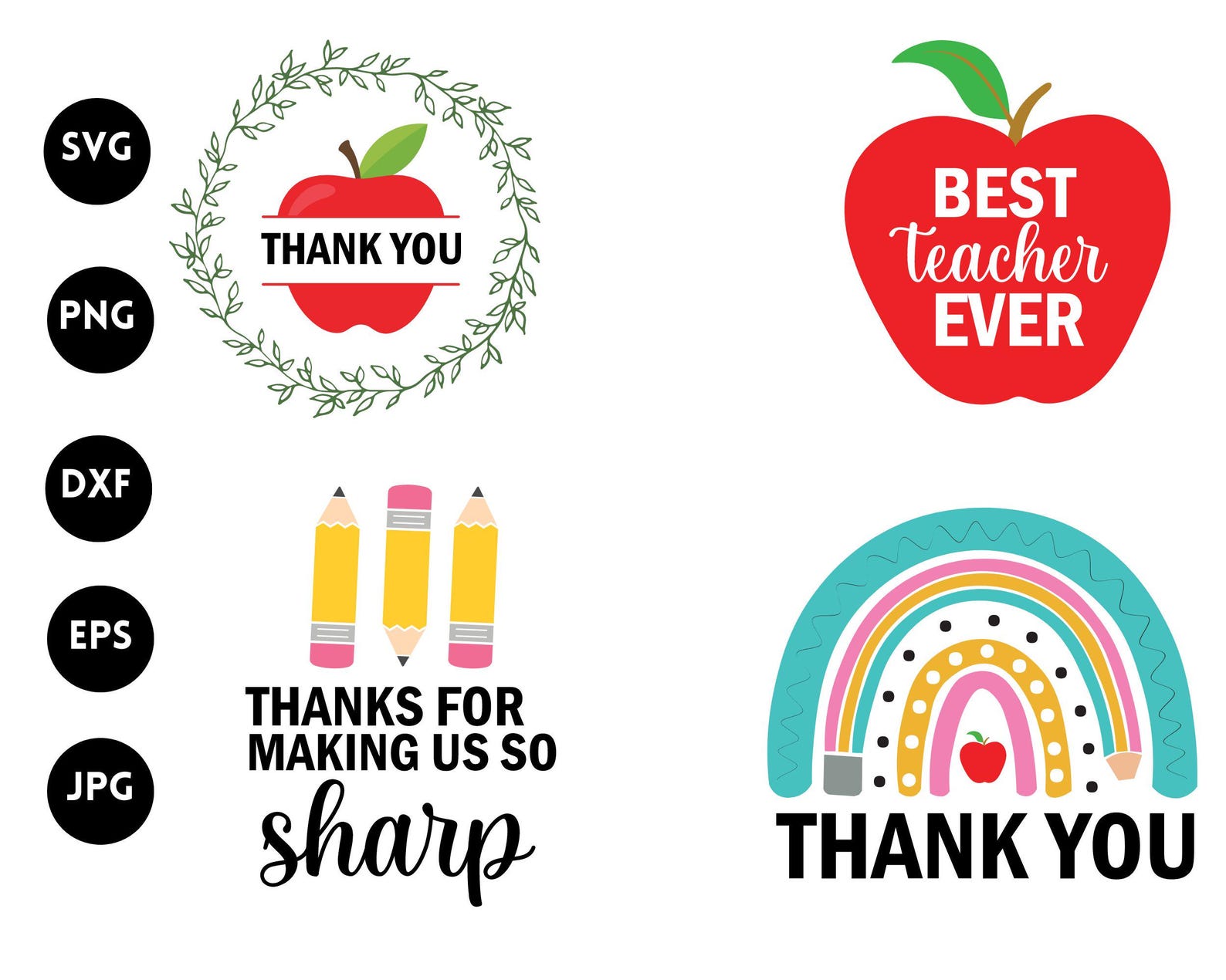 Teacher Svg Bundle, Teacher Gift Svg, Teacher Quote Svg, Teacher Life ...