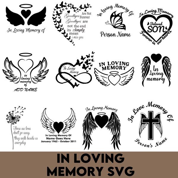 In Loving Memory Svg - Etsy