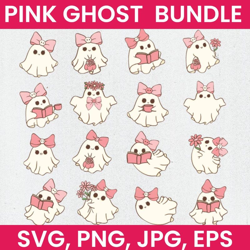 Pink Ghost - Etsy
