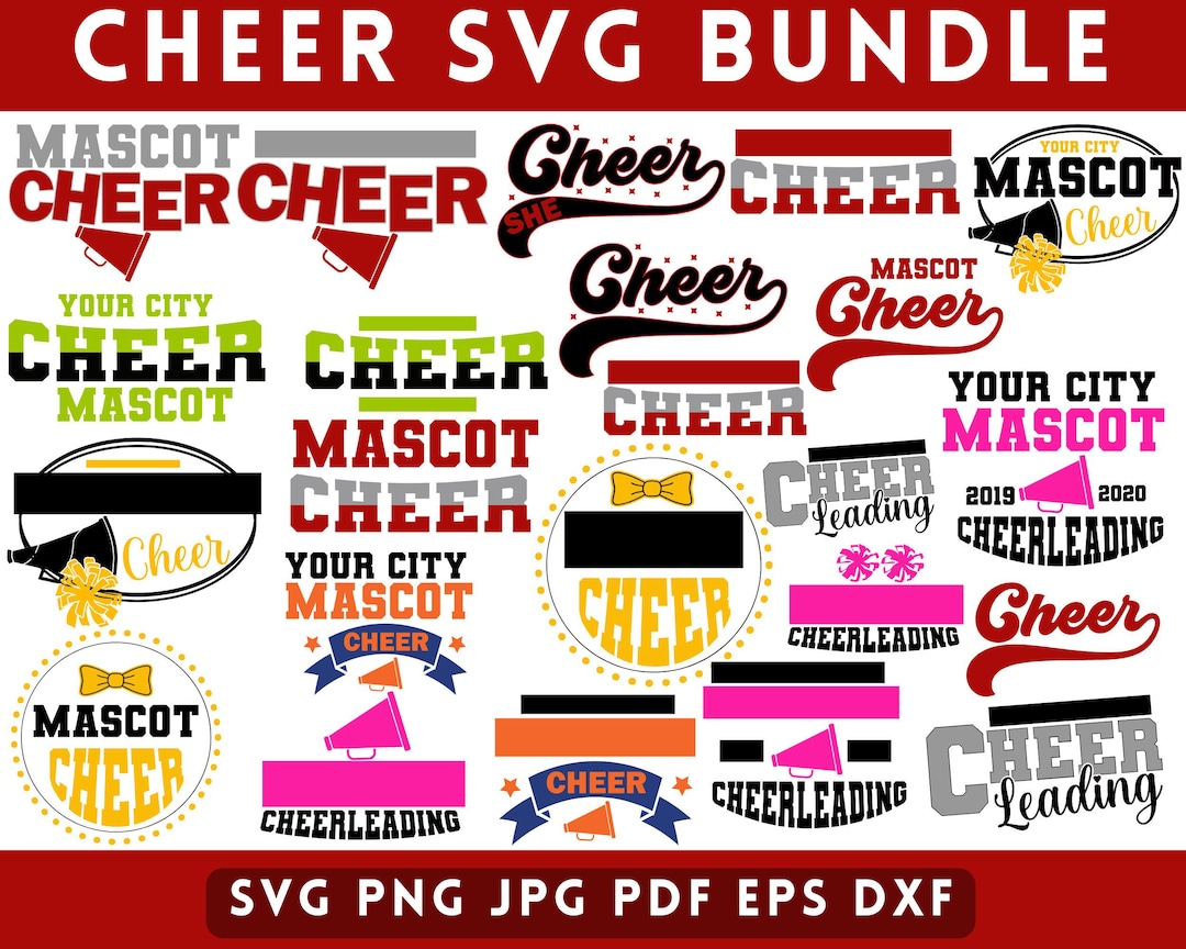Cheer Svg Bundle,cheer Squad Svg,cheerleading Svg,cheer Team Svg ...