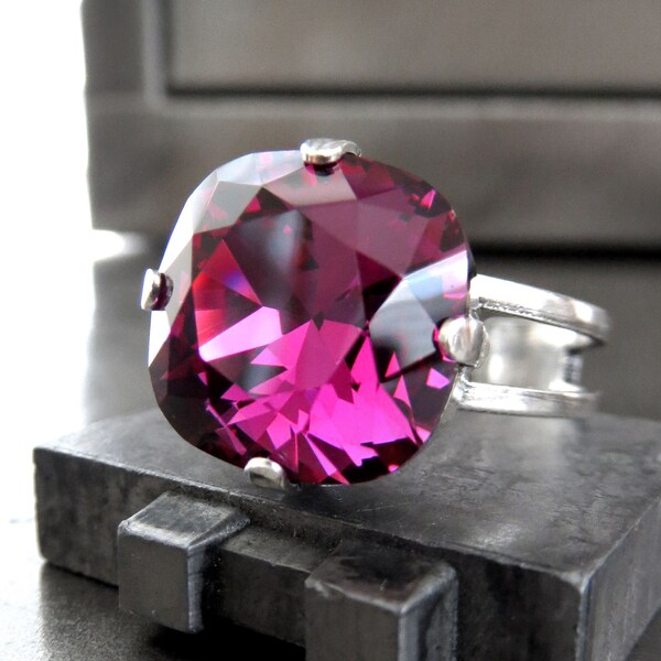 Fuchsia Ring - Etsy