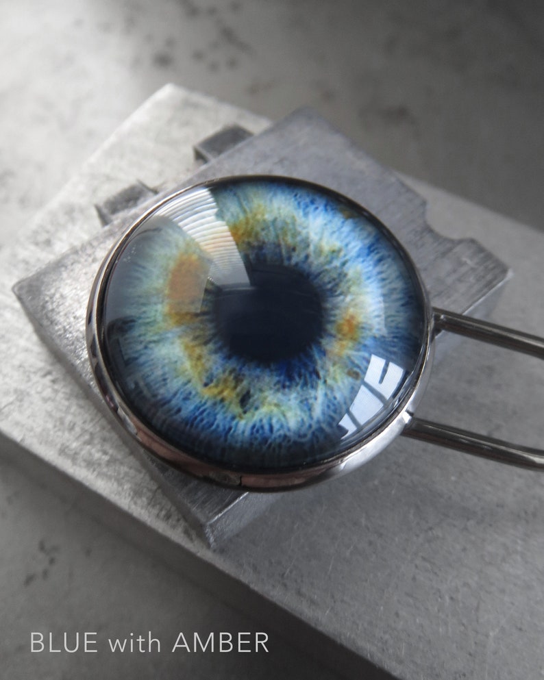 Realistic Eyeball Hair Pins - 5 Colors, Set of 2 - Gothic Halloween Eye ...