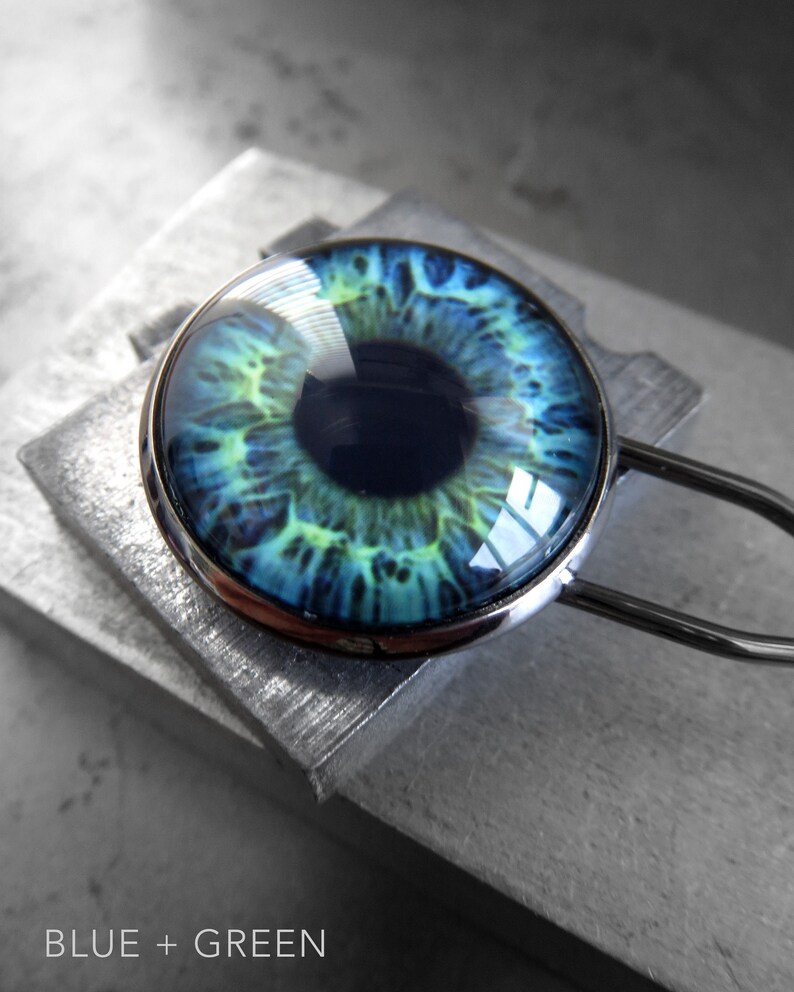 Realistic Eyeball Hair Pins - 5 Colors, Set of 2 - Gothic Halloween Eye ...