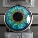 Realistic Eyeball Pin Button 6 Colors Available Grey Green Aqua Blue ...