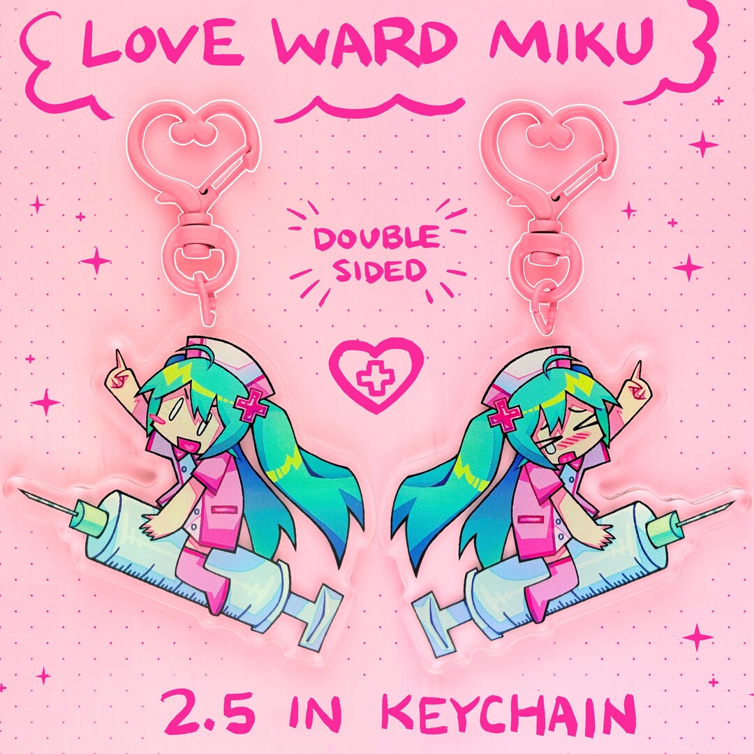 Love Ward Nurse Hatsune Miku Keychain [VOCALOID] - Etsy