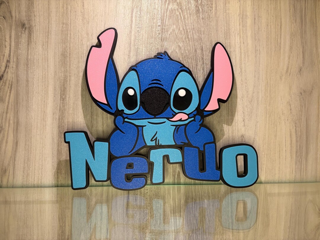 Custom Stitch Name Plate Sign Personalized Stitch Desk Game Room ...