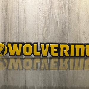 Deadpool Name Plate Sign Wolverine Sign Name Custom Name Plates Marvel ...