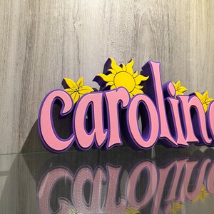 Custom Disney Inspired Tangled Name Plate Sign Disney Style Name ...