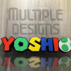 Custom Mario Name Sign Plate for Nursery Kids Room Game Room Mario ...