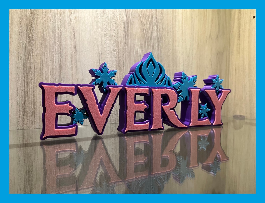 Custom Disney Style Frozen Name Plate Custom Sign Frozen Personalized ...