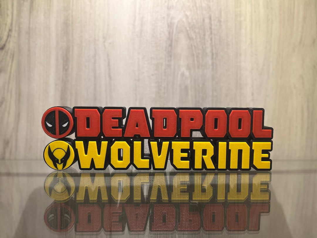 Deadpool Name Plate Sign Wolverine Sign Name Custom Name Plates Marvel ...