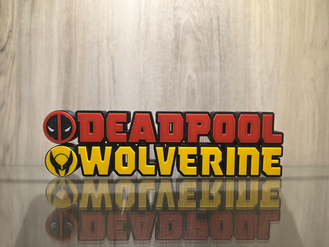 Deadpool Name Plate Sign Wolverine Sign Name Custom Name Plates Marvel ...