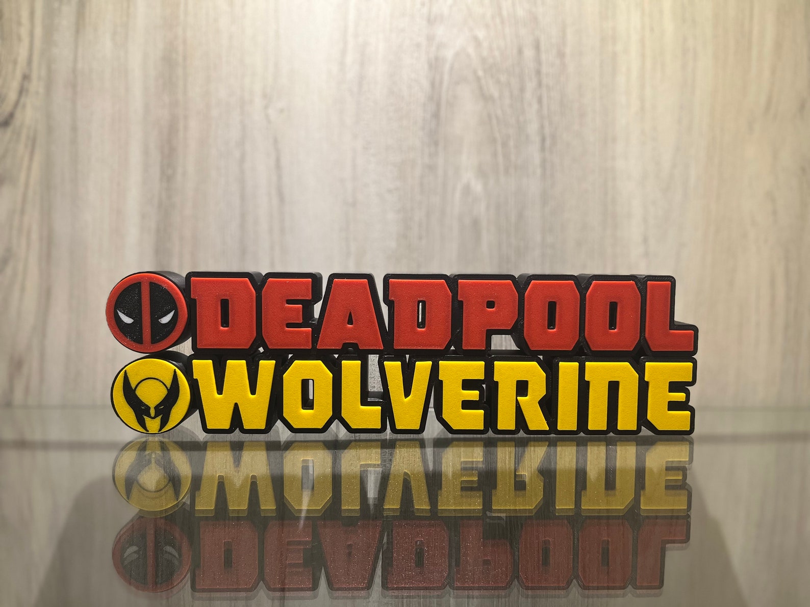 Deadpool Name Plate Sign Wolverine Sign Name Custom Name Plates Marvel ...