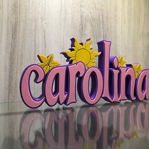 Custom Disney Inspired Tangled Name Plate Sign Disney Style Name ...