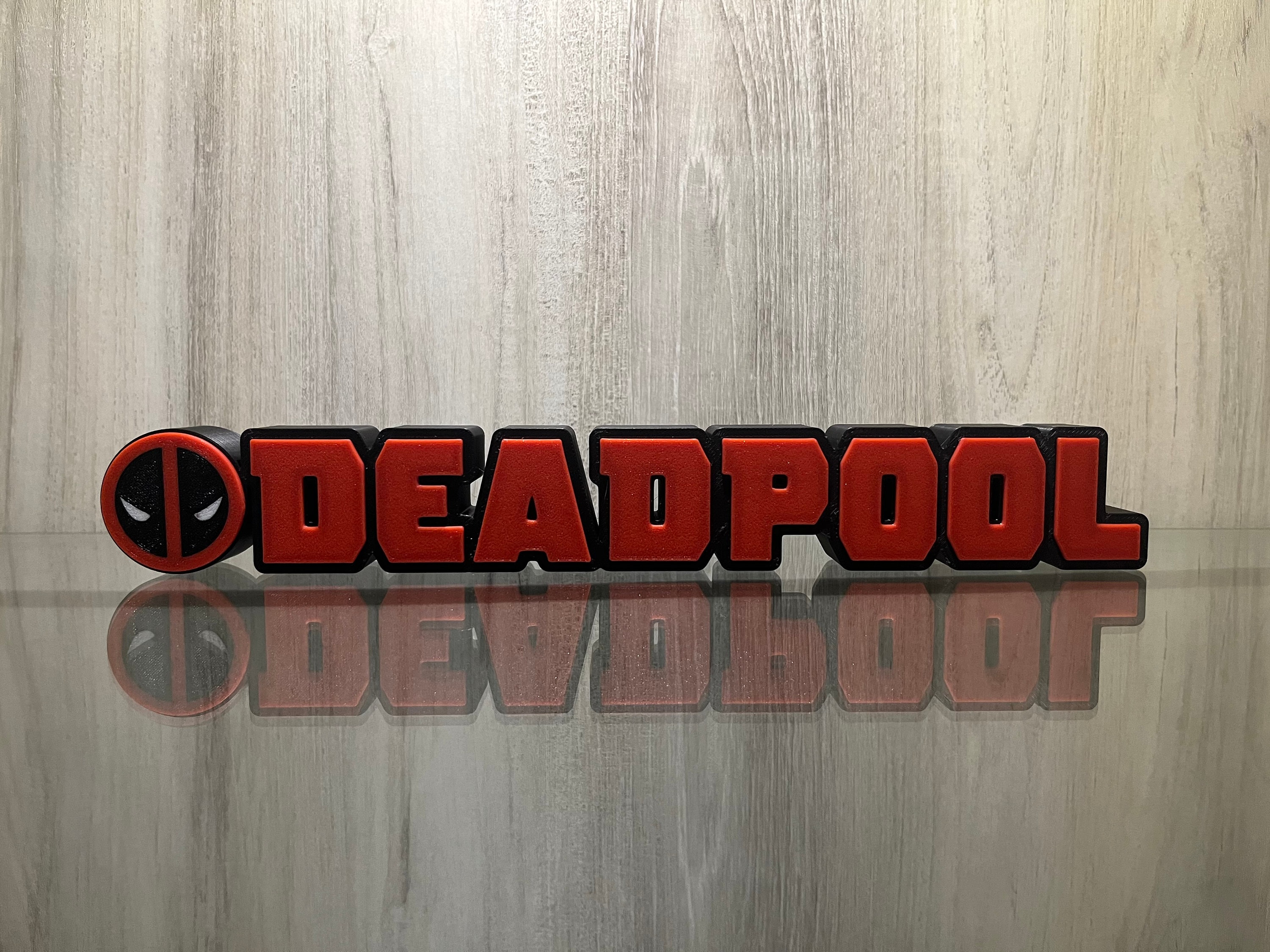Deadpool Name Plate Sign Wolverine Sign Name Custom Name Plates Marvel ...