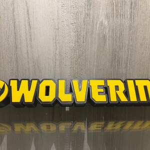 Deadpool Name Plate Sign Wolverine Sign Name Custom Name Plates Marvel ...