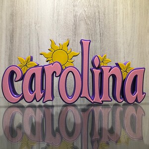 Custom Disney Inspired Tangled Name Plate Sign Disney Style Name ...