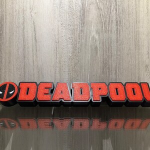 Deadpool Name Plate Sign Wolverine Sign Name Custom Name Plates Marvel ...