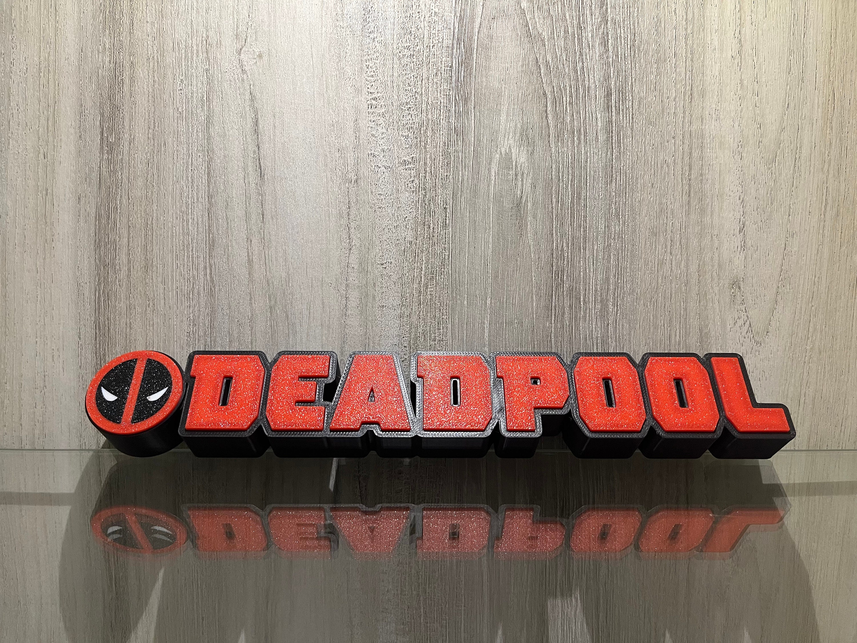 Deadpool Name Plate Sign Wolverine Sign Name Custom Name Plates Marvel ...