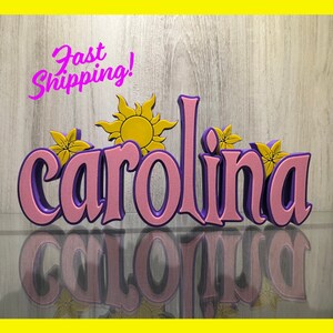 Custom Disney Inspired Tangled Name Plate Sign Disney Style Name ...