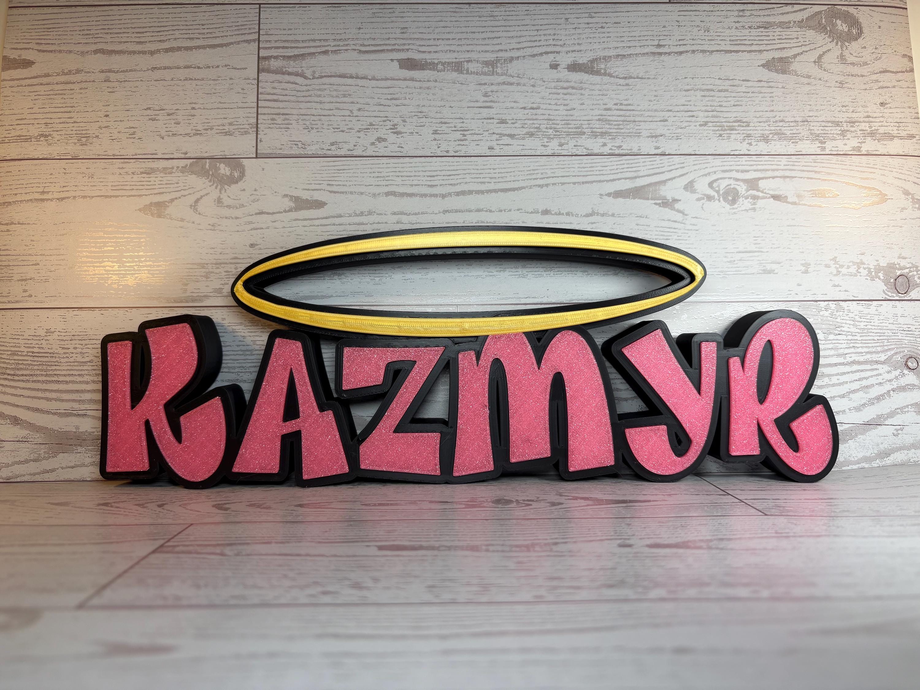 Brat Style Name Plate Sign Kids Room Gamer Room Nursery Sign Christmas ...