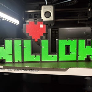 Mine Game Craft Name Sign Personalized Custom Gift Game Room Mine Sign ...