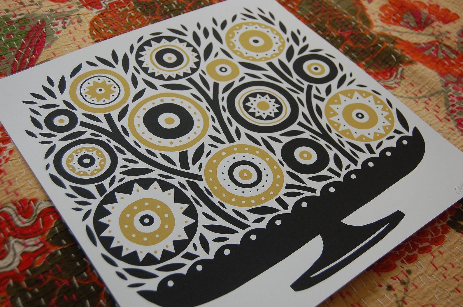 Tree of Life Silkscreen Print / Screenprint / Limited Edition Print ...