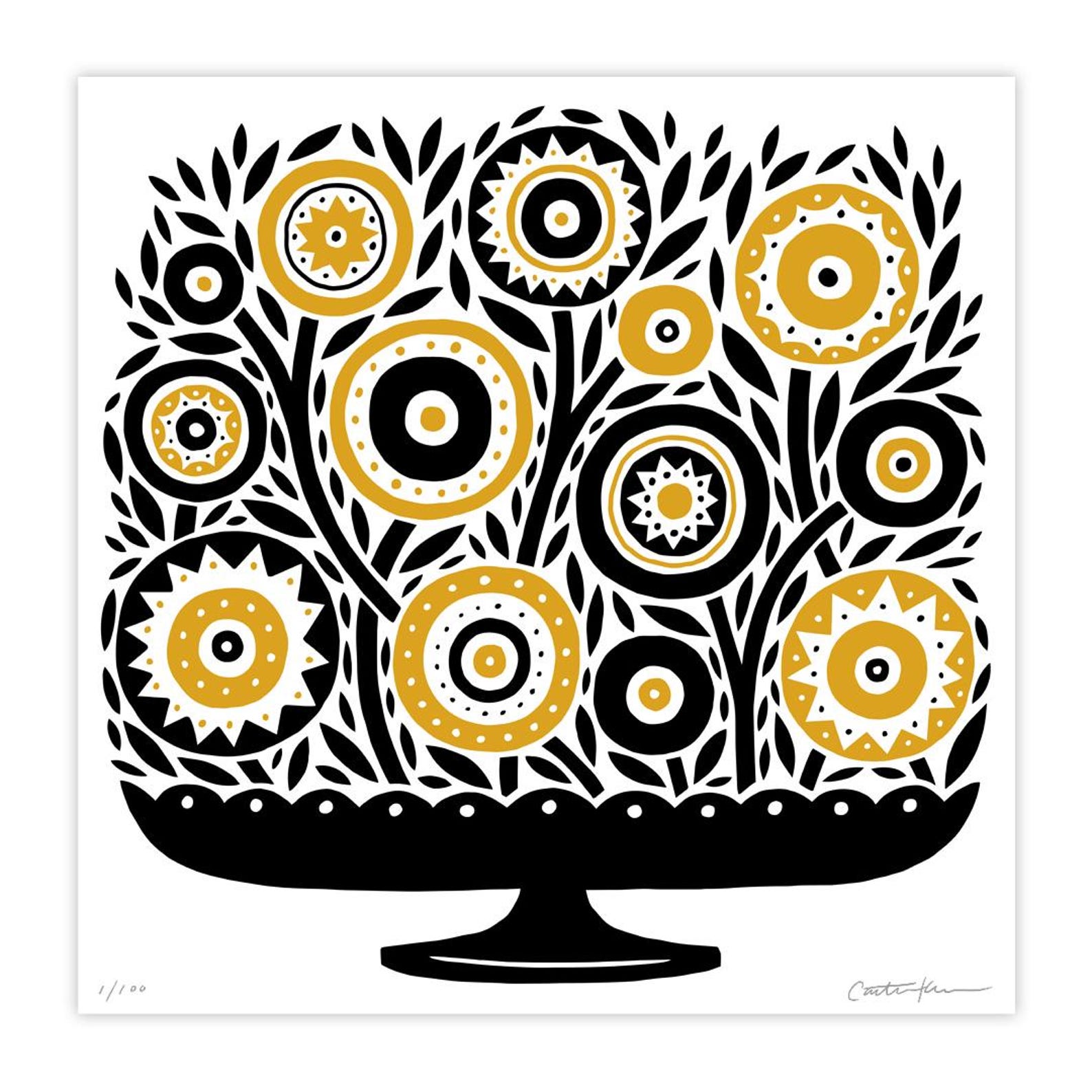 Tree of Life Silkscreen Print / Screenprint / Limited Edition Print ...