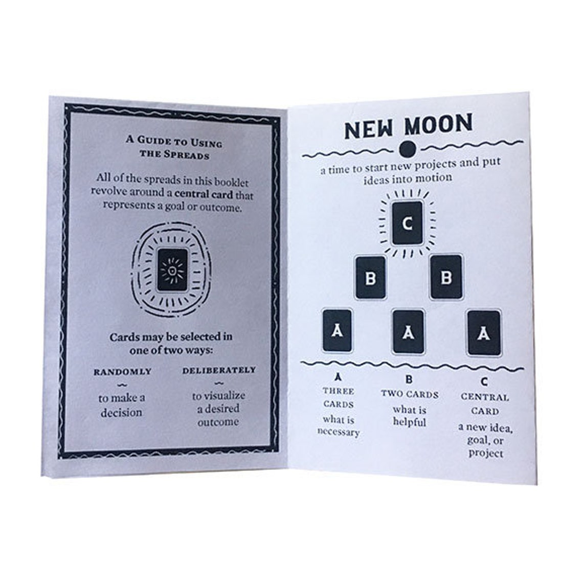 Printable Zine / Moon Phase Tarot Spreads / Digital Download - Etsy