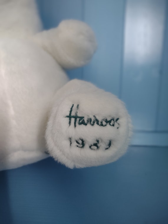 Vintage Harrods Large Teddy Polar Bear 1989 Etsy UK