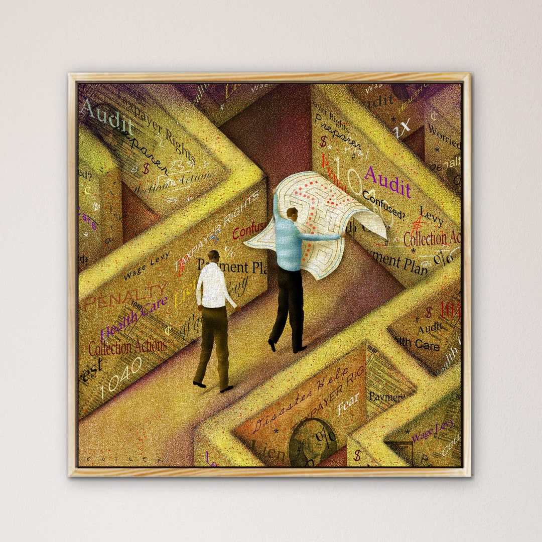 THE ACCOUNTANT- Painting of Business Man With Map Leading Guiding ...