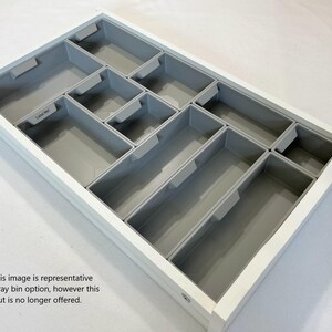 IKEA Alex Drawer Organizer Label Maker Design Set of Bins Custom-sized ...