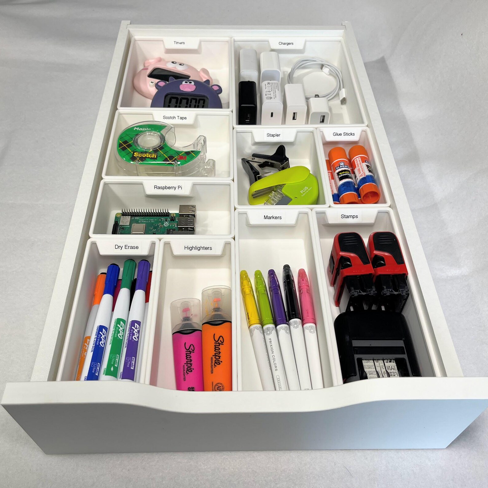 IKEA Alex Drawer Organizer Label Maker Design Set of Bins Custom-sized ...
