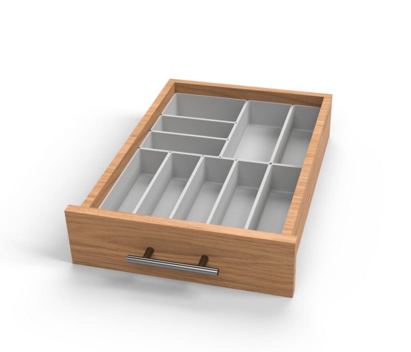 Custom Kitchen Silverware Drawer Organizer Sized and 3D Printed to ...