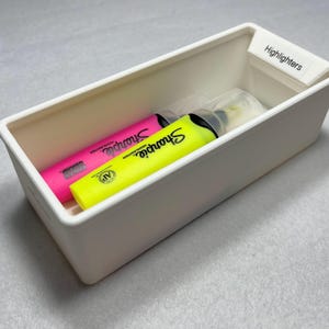 IKEA Alex Drawer Organizer Label Maker Design Set of Bins Custom-sized ...