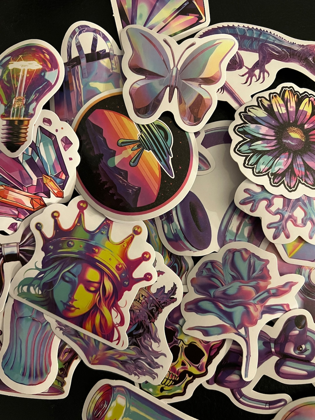 Vinyl Retro Pop Sticker Set of 2 - Etsy