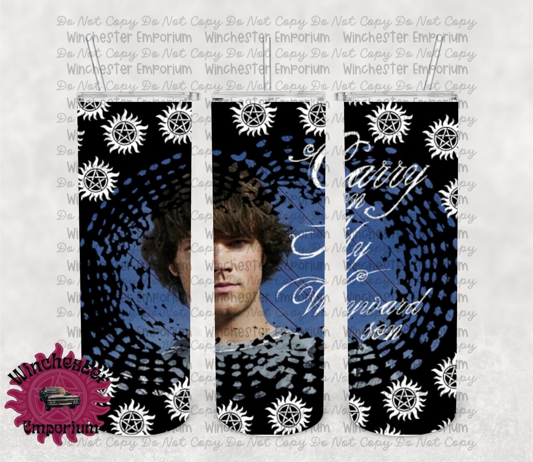 Sam Carry on Tumbler Wrap PNG - Etsy