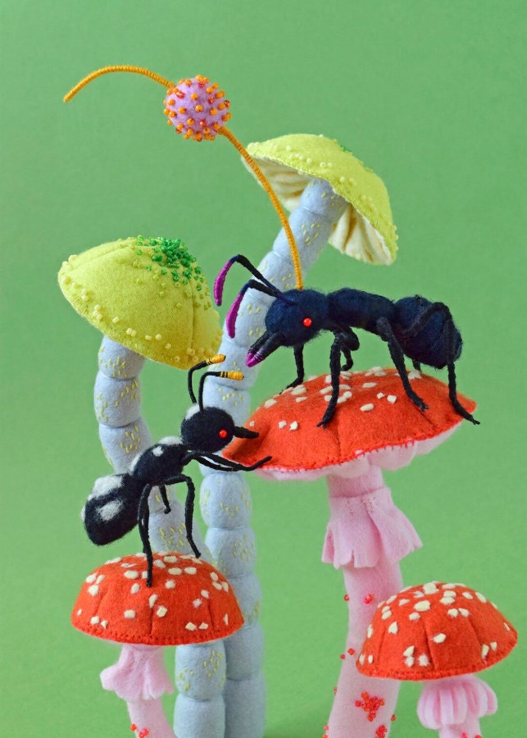 Print: Fungi and Parasitized Ants #2 - Photograph Poster Wall-decor Bug ...