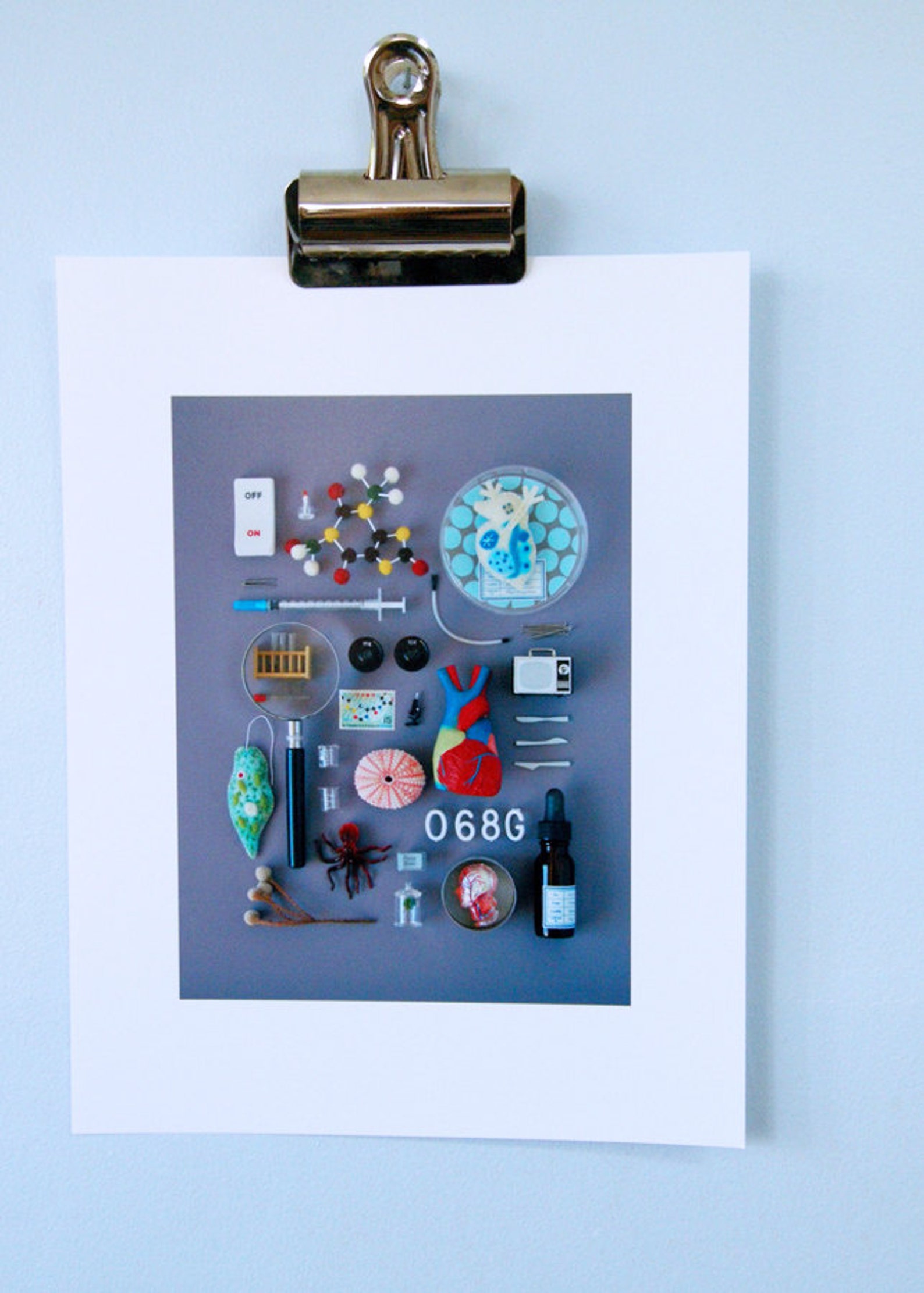 Print: Bioscience - Photograph Poster Science Lab Microbe Biology Wall ...