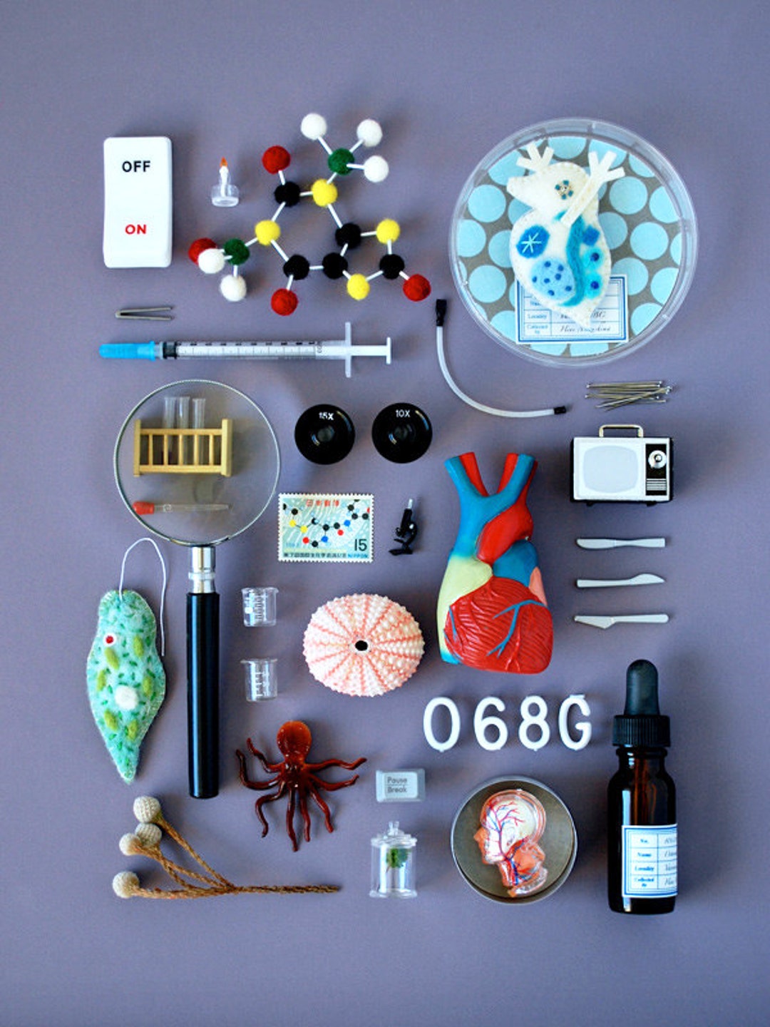 Print: Bioscience - Photograph Poster Science Lab Microbe Biology Wall ...